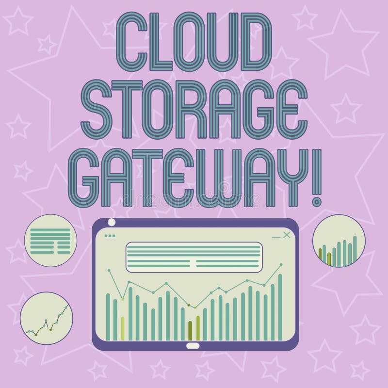 Handwriting Text Writing Cloud Storage Gateway. Concept Meaning Server ...