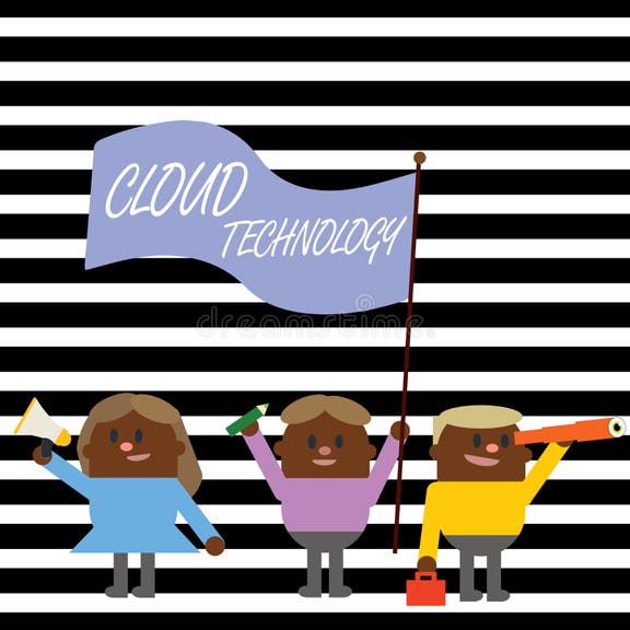 Handwriting Text Writing Cloud Technology. Concept Meaning Storing and ...