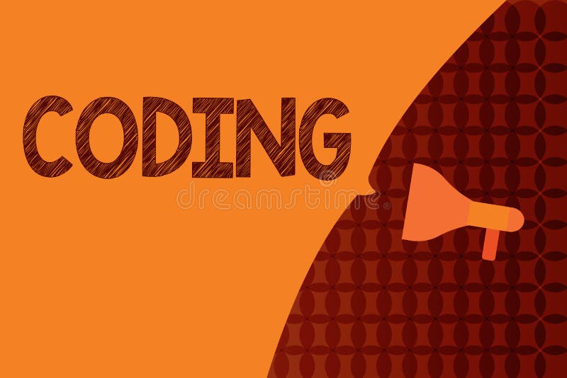 Handwriting Text Writing Coding Concept Meaning Assigning Code To Something For Classification