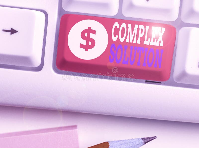 Handwriting Text Writing Complex Solution. Concept Meaning Significant ...