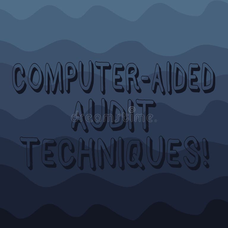 Handwriting Text Writing Computer Aided Audit Techniques. Concept ...