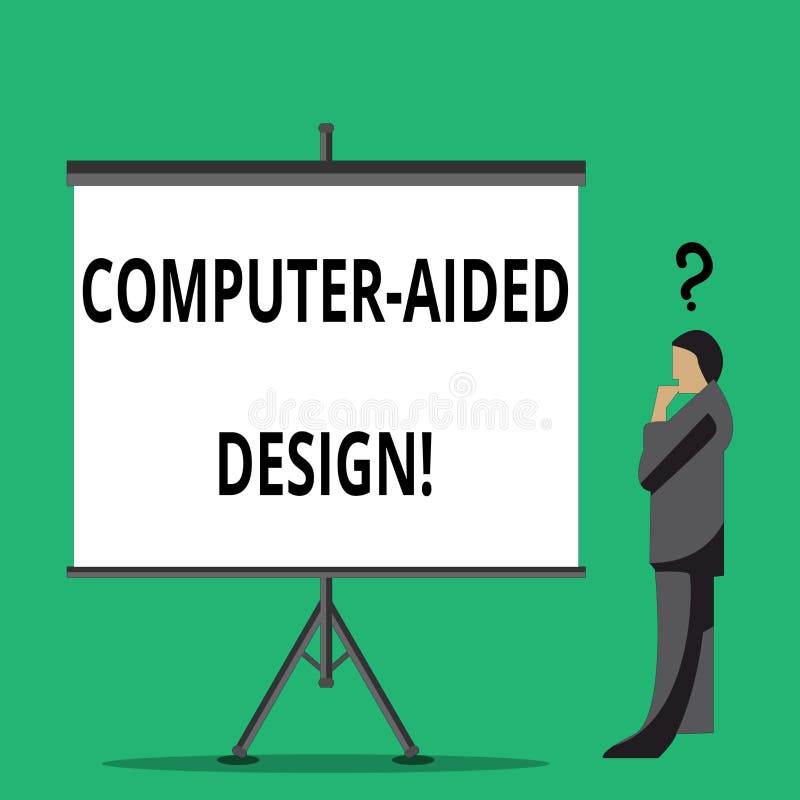 Handwriting Text Writing Computer Aided Design. Concept Meaning CAD ...