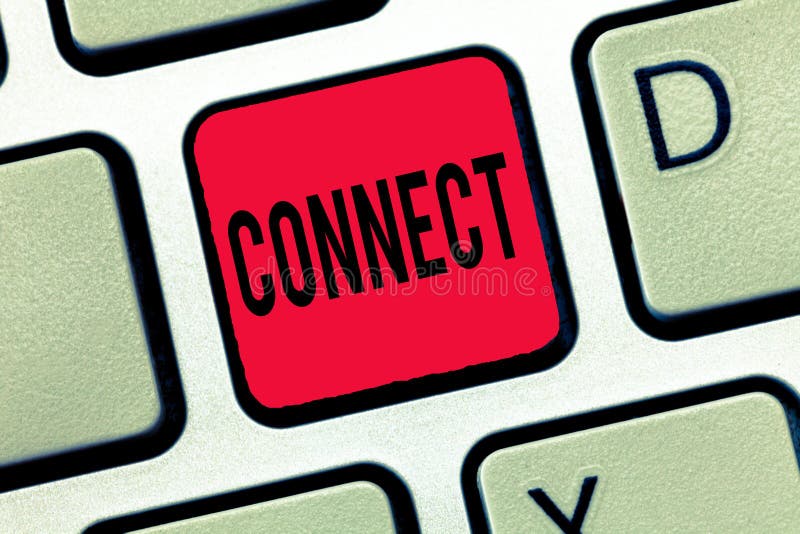 Handwriting Text Writing Connect. Concept Meaning Being Together ...