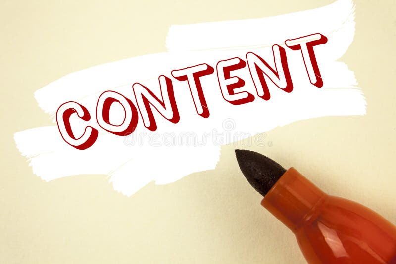 Handwriting Text Writing Content. Concept Meaning Website Containing ...