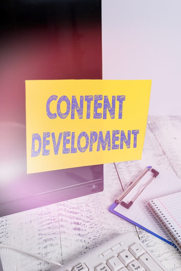 Handwriting Text Writing Content Development. Concept Meaning ...