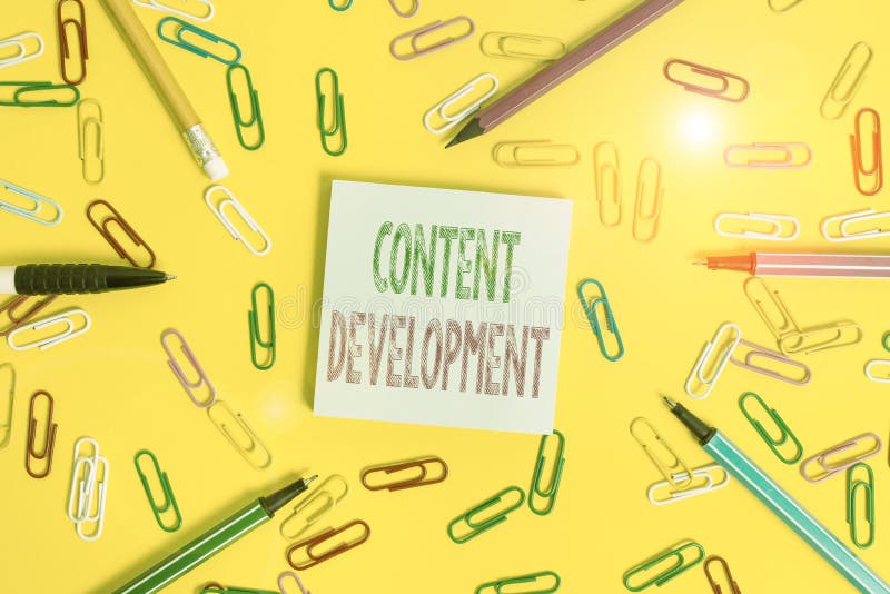 Handwriting Text Writing Content Development. Concept Meaning Authoring ...