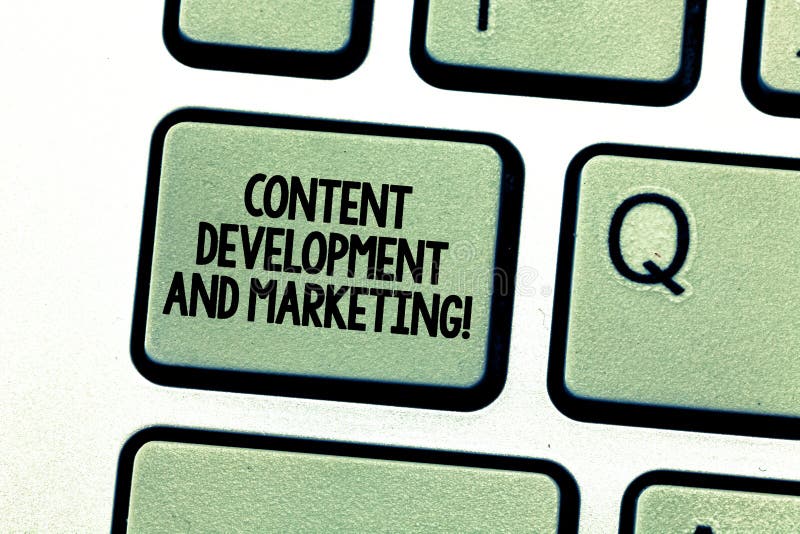 Handwriting Text Writing Content Development and Marketing. Concept ...