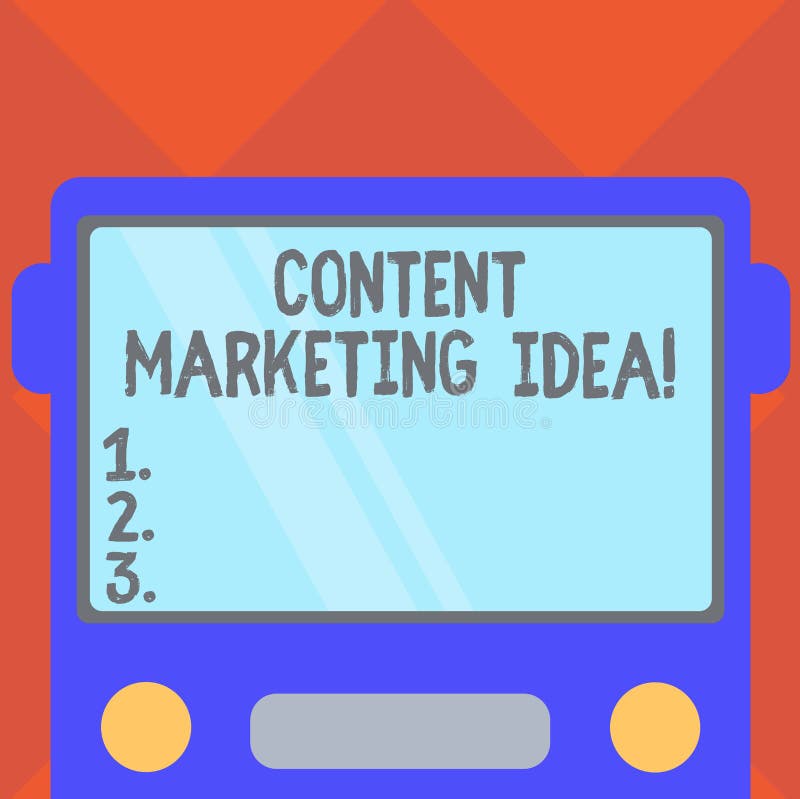 Handwriting Text Writing Content Marketing Idea. Concept Meaning ...