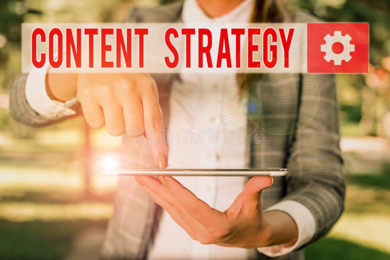 Handwriting Text Writing Content Strategy. Concept Meaning the Planning ...