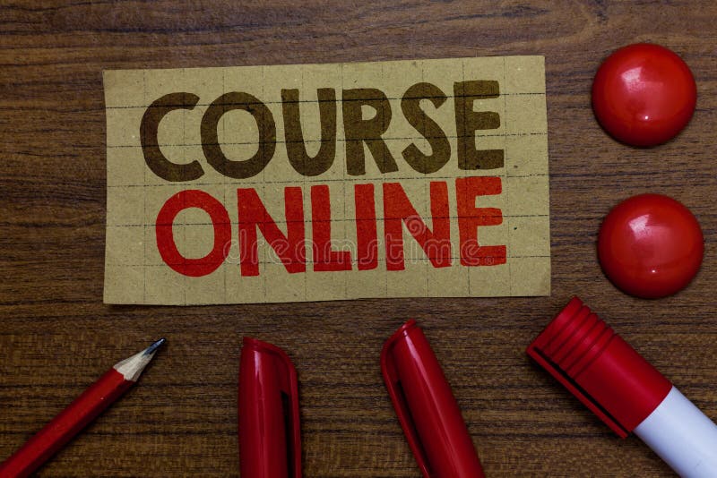 Handwriting Text Writing Course Online. Concept Meaning ELearning ...