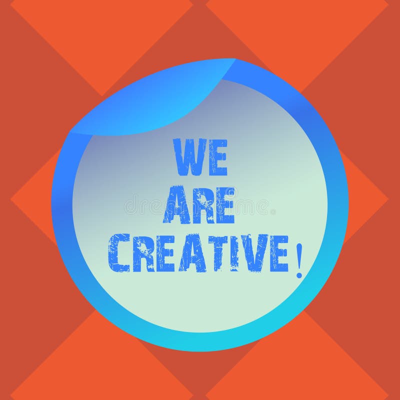 Handwriting Text Writing we are Creative. Concept Meaning To Have a Lot ... Handwriting Text Writing we are Creative. Concept Meaning To Have a Lot ...