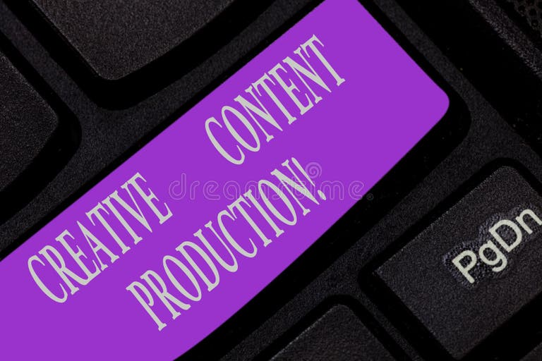 Handwriting Text Writing Creative Content Production. Concept Meaning ...