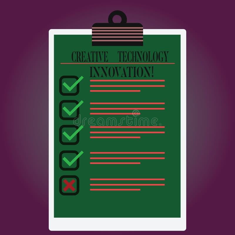 Handwriting Text Writing Creative Technology Innovation. Concept ...