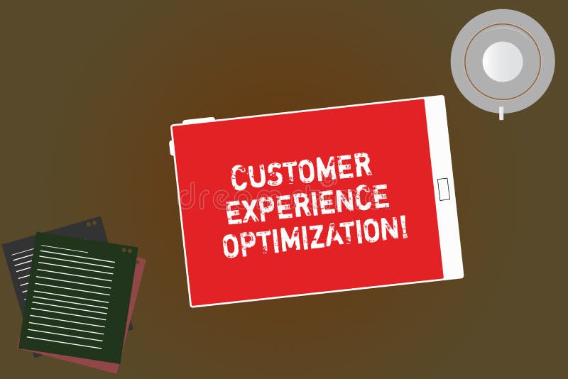 Handwriting Text Writing Customer Experience Optimization. Concept ... Handwriting Text Writing Customer Experience Optimization. Concept ...