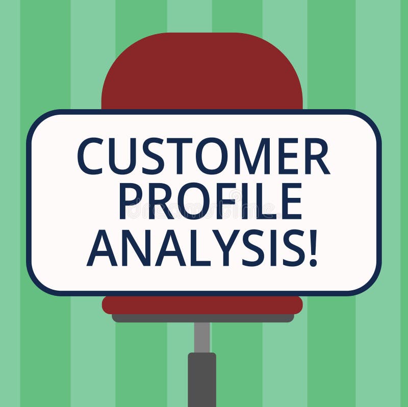 Handwriting Text Writing Customer Profile Analysis. Concept Meaning ...