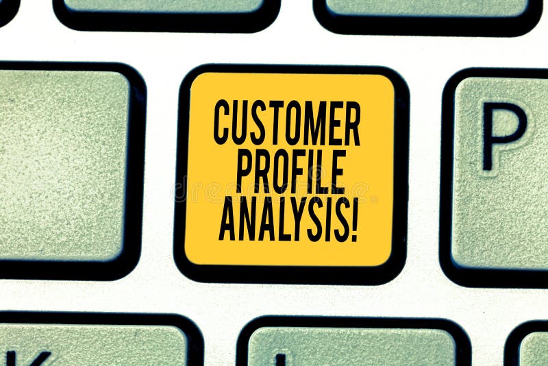 Handwriting Text Writing Customer Profile Analysis. Concept Meaning ...