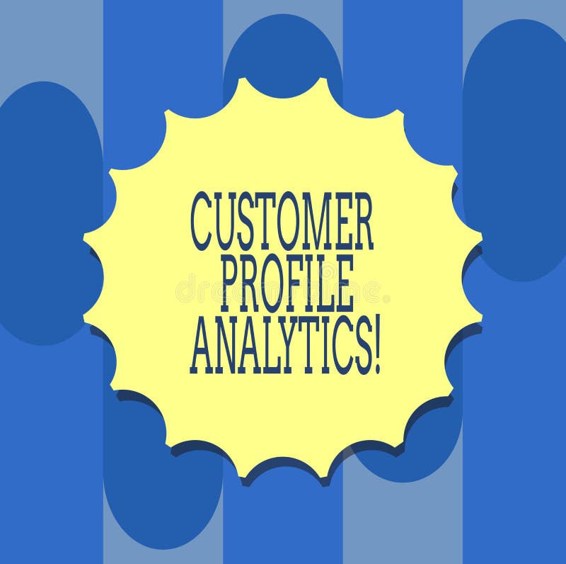 Handwriting Text Writing Customer Profile Analytics. Concept Meaning ...