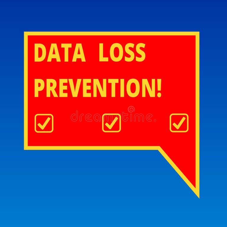 Handwriting Text Writing Data Loss Prevention. Concept Meaning Software ...