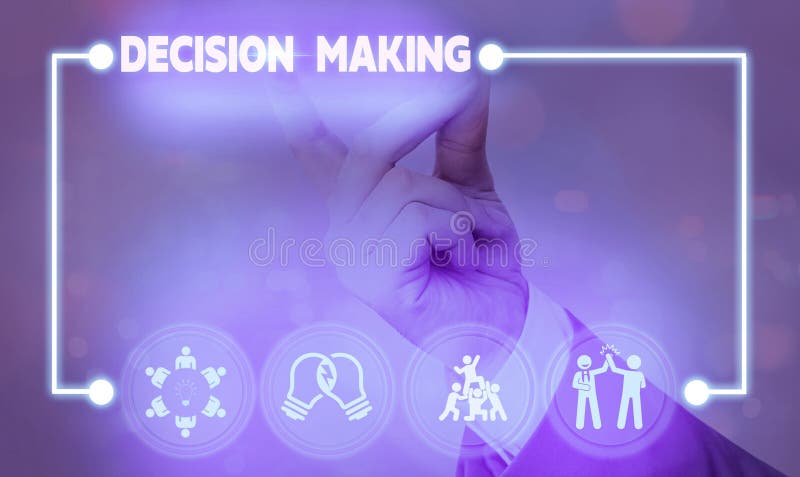 Handwriting Text Writing Decision Making. Concept Meaning Process of ...