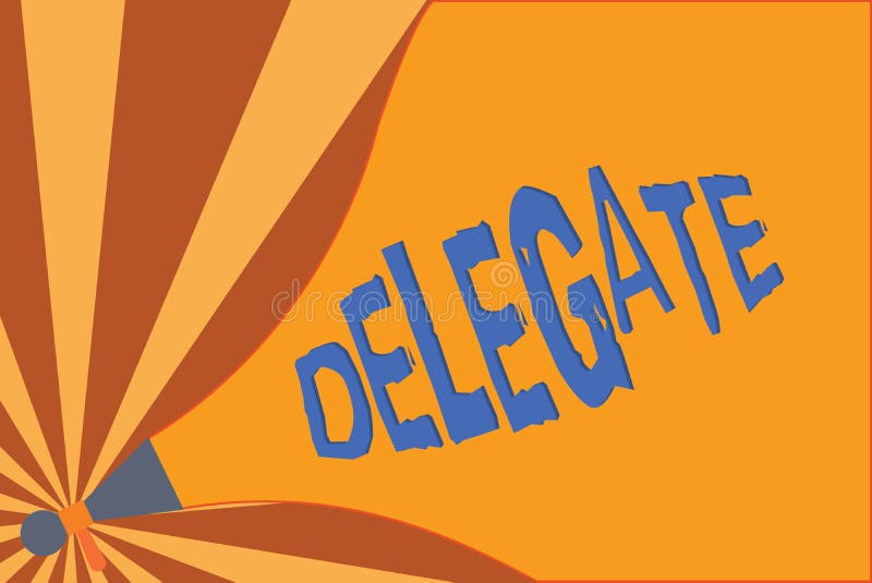 Handwriting Text Writing Delegate. Concept Meaning Demonstrating Sent ...