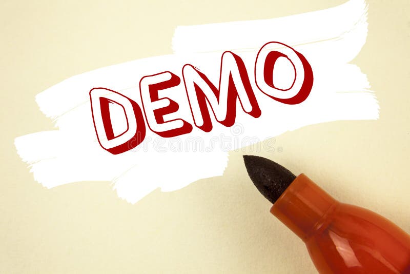 Handwriting Text Writing Demo. Concept Meaning Demonstration of ...