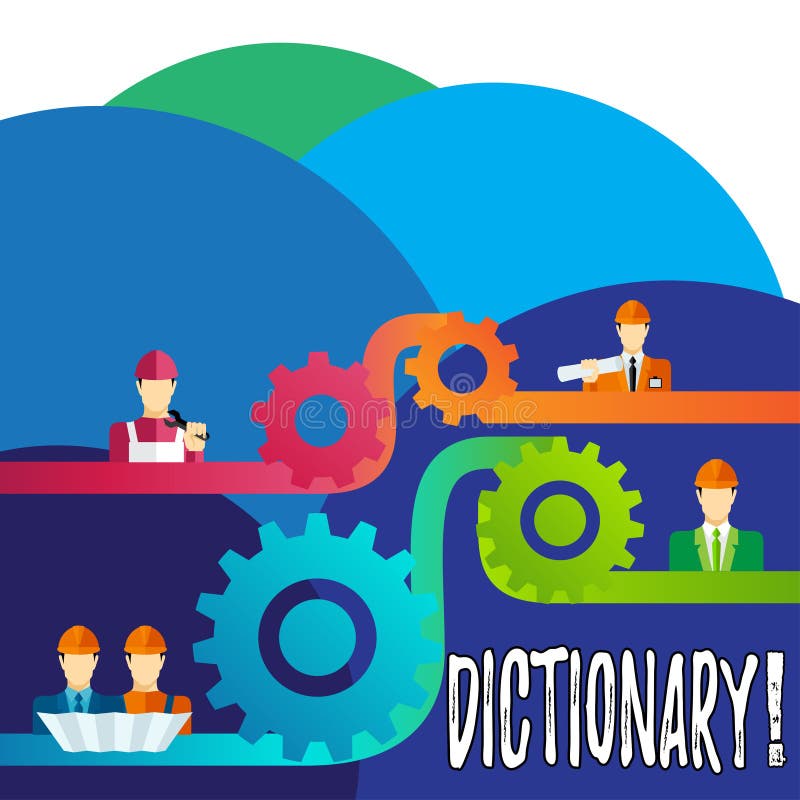 Handwriting Text Writing Dictionary. Concept Meaning Learning Another ...