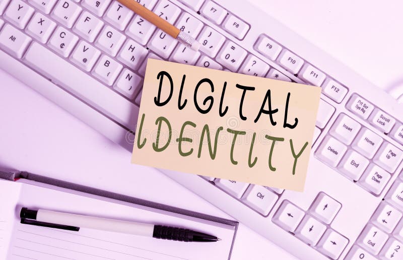 Handwriting Text Writing Digital Identity. Concept Meaning Information ...