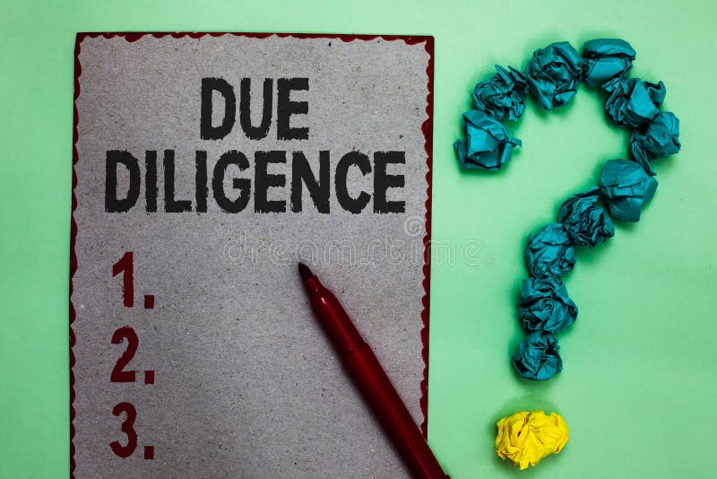 Handwriting Text Writing Due Diligence. Concept Meaning Comprehensive ... Handwriting Text Writing Due Diligence. Concept Meaning Comprehensive ...