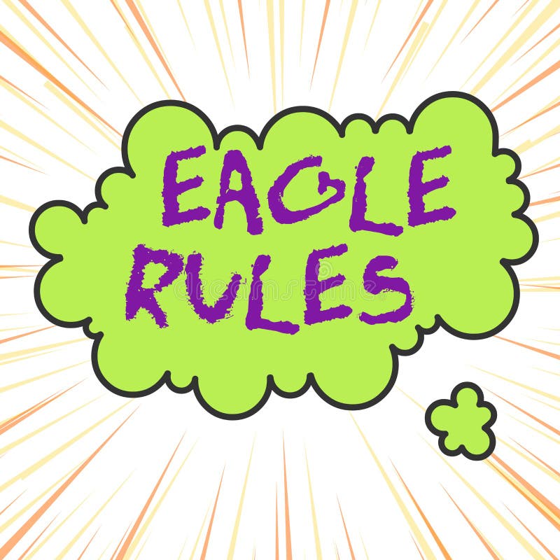 Handwriting Text Writing Eagle Rules. Concept Meaning a Huge Set of ...