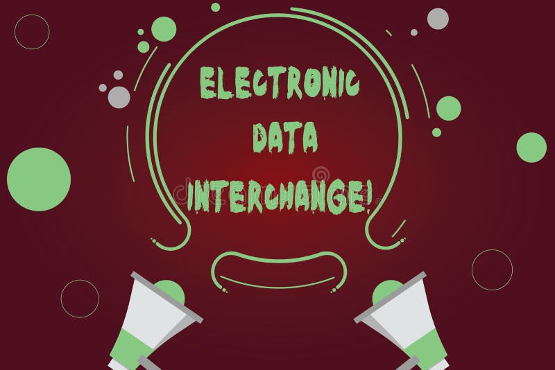 EDI Electronic Data Interchange Symbol. Concept Words EDI Electronic ...