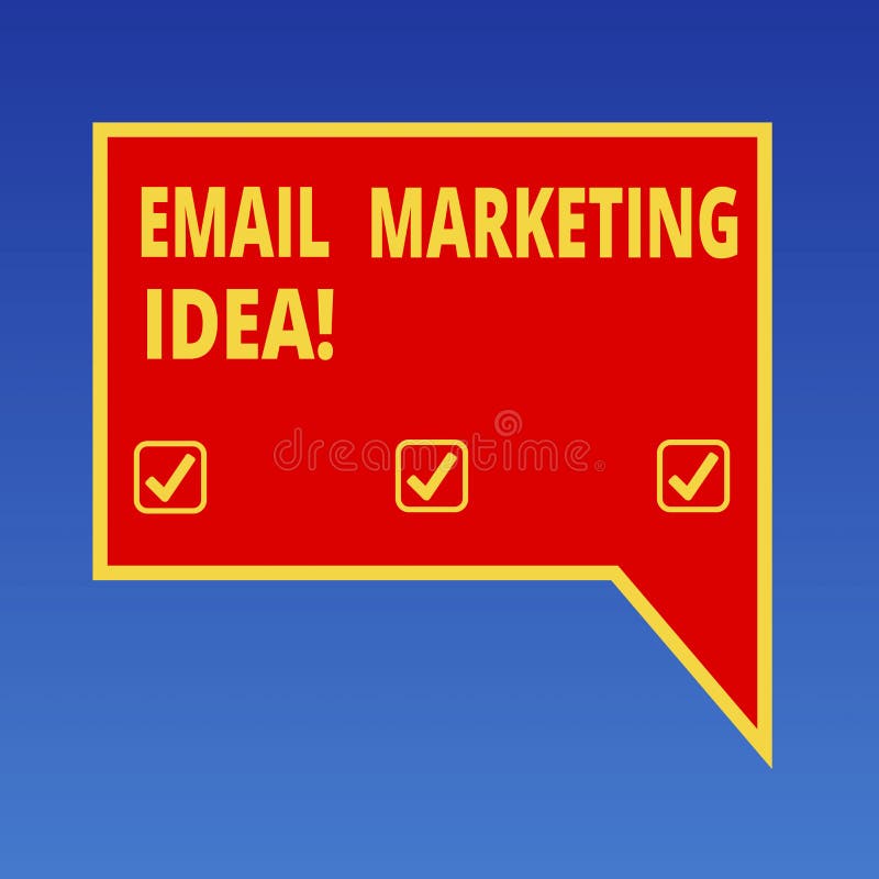 Handwriting Text Writing Email Marketing Idea. Concept Meaning a Plan ...