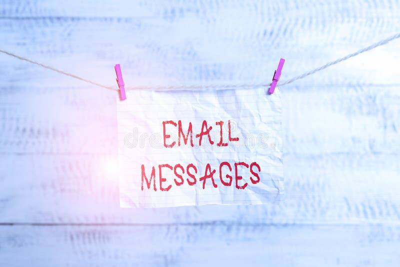 Handwriting Text Writing Email Messages. Concept Meaning a Messages ...