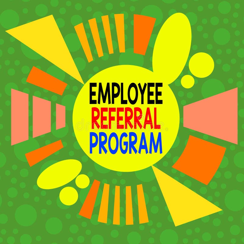 Handwriting Text Writing Employee Referral Program. Concept Meaning ...