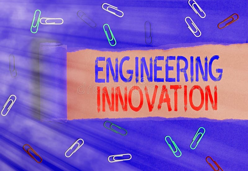 Handwriting Text Writing Engineering Innovation. Concept Meaning ...