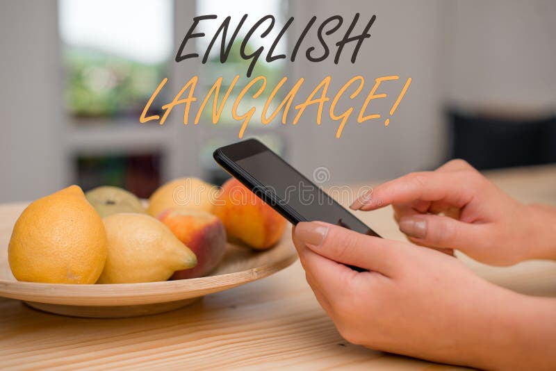 Handwriting Text Writing English Language. Concept Meaning Third Spoken ...