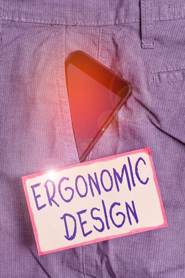 Handwriting Text Writing Ergonomic Design. Concept Meaning Fitting or ...