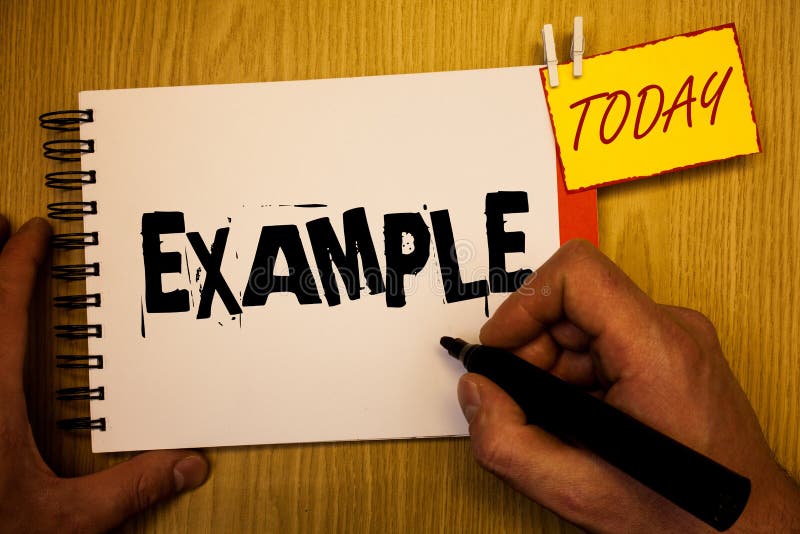 Handwriting Text Writing Example. Concept Meaning Illustration Sample ...