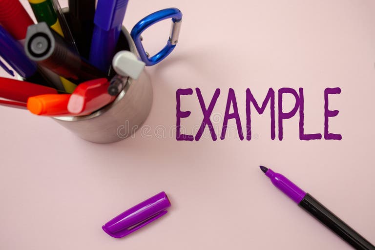 Handwriting Text Writing Example. Concept Meaning Illustration Sample ...