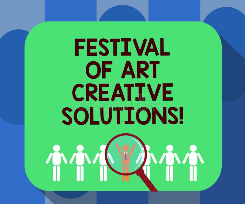 Handwriting Text Writing Festival of Art Creative Solutions. Concept ...
