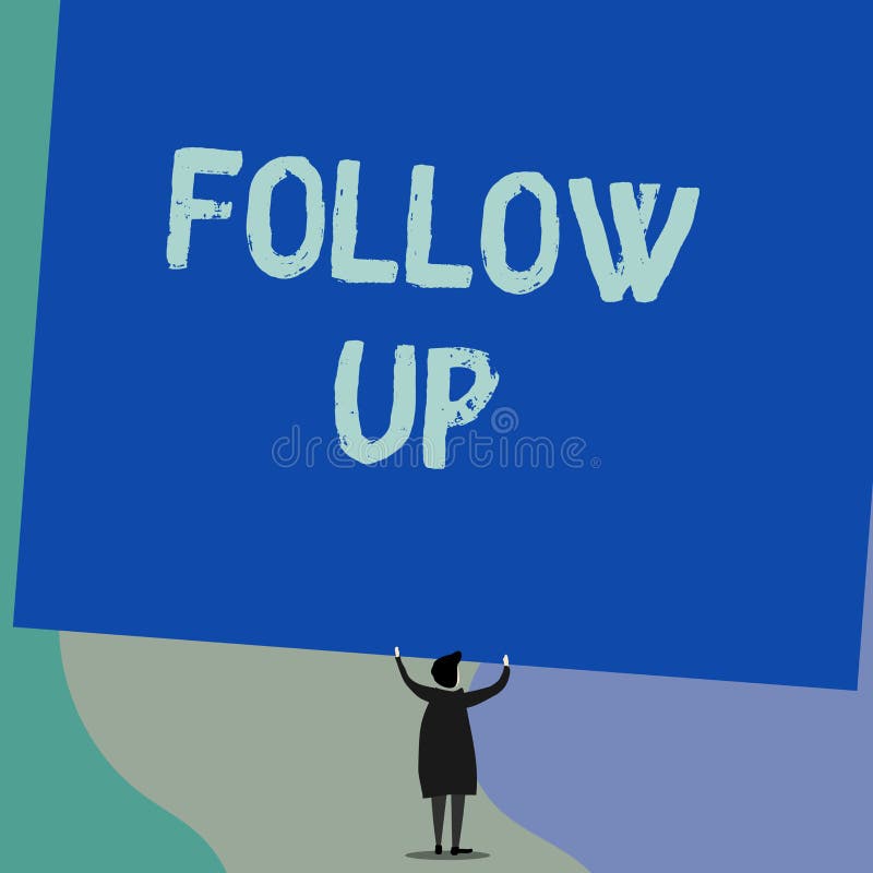 Handwriting Text Writing Follow Up. Concept Meaning a Continuation of ...