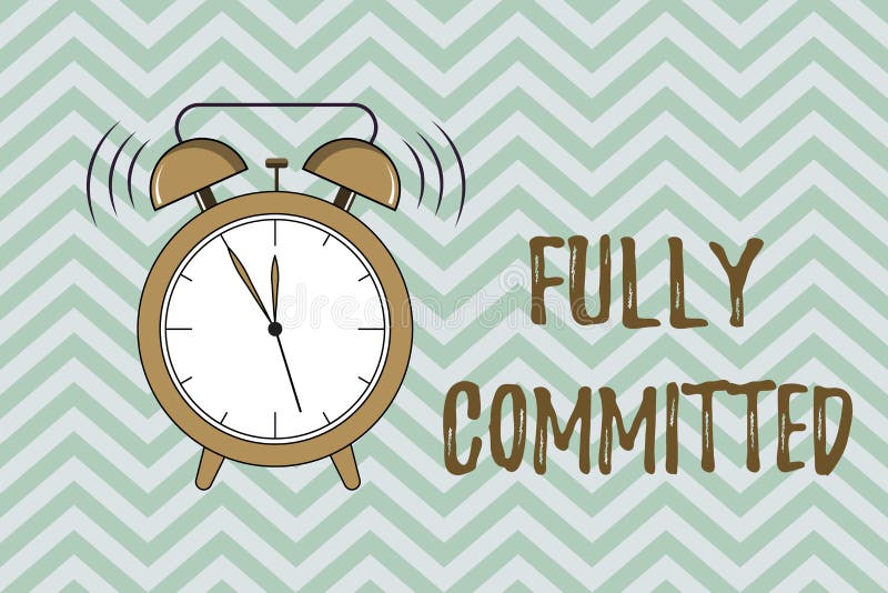 Handwriting Text Writing Fully Committed. Concept Meaning Extremely ...