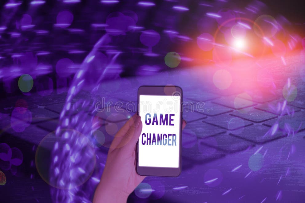 Handwriting Text Writing Game Changer. Concept Meaning Way that Effects ...