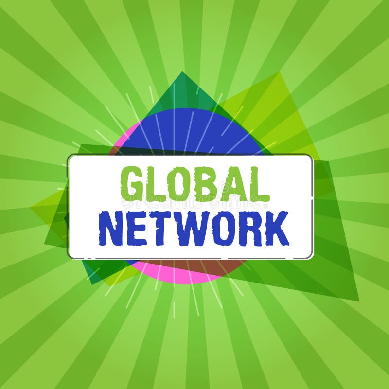 Handwriting Text Writing Global Network. Concept Meaning Any ...