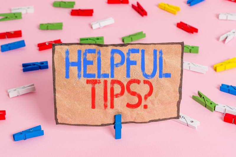 Handwriting Text Writing Helpful Tips Question. Concept Meaning Secret ...