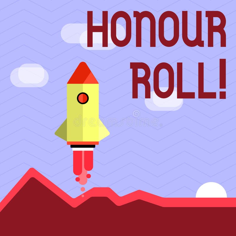 Handwriting Text Writing Honour Roll. Concept Meaning List of Students ...