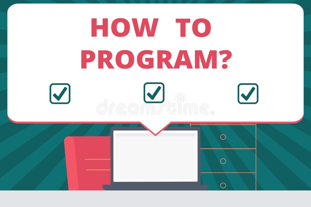 Handwriting Text Writing How To Program. Concept Meaning Instruction ...