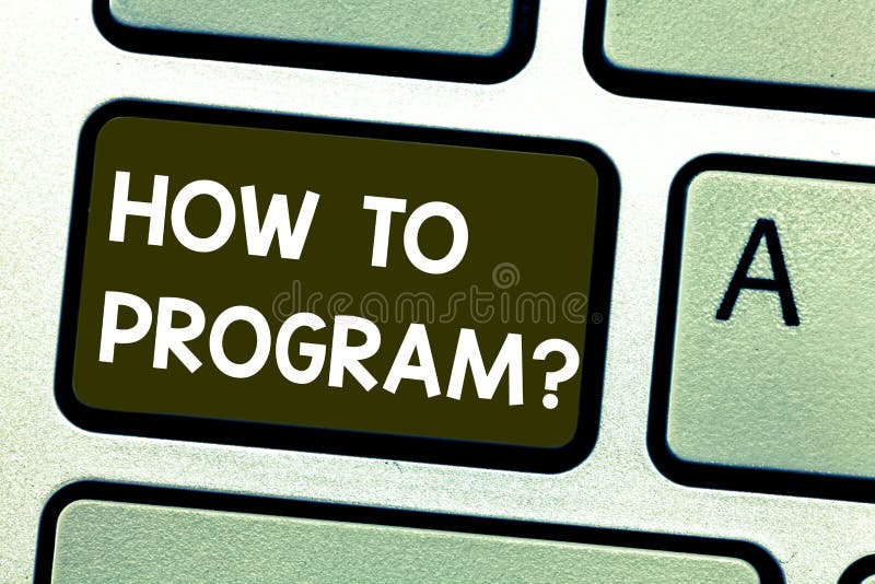 Handwriting Text Writing How To Program Concept Meaning Instruction For Computer Programming