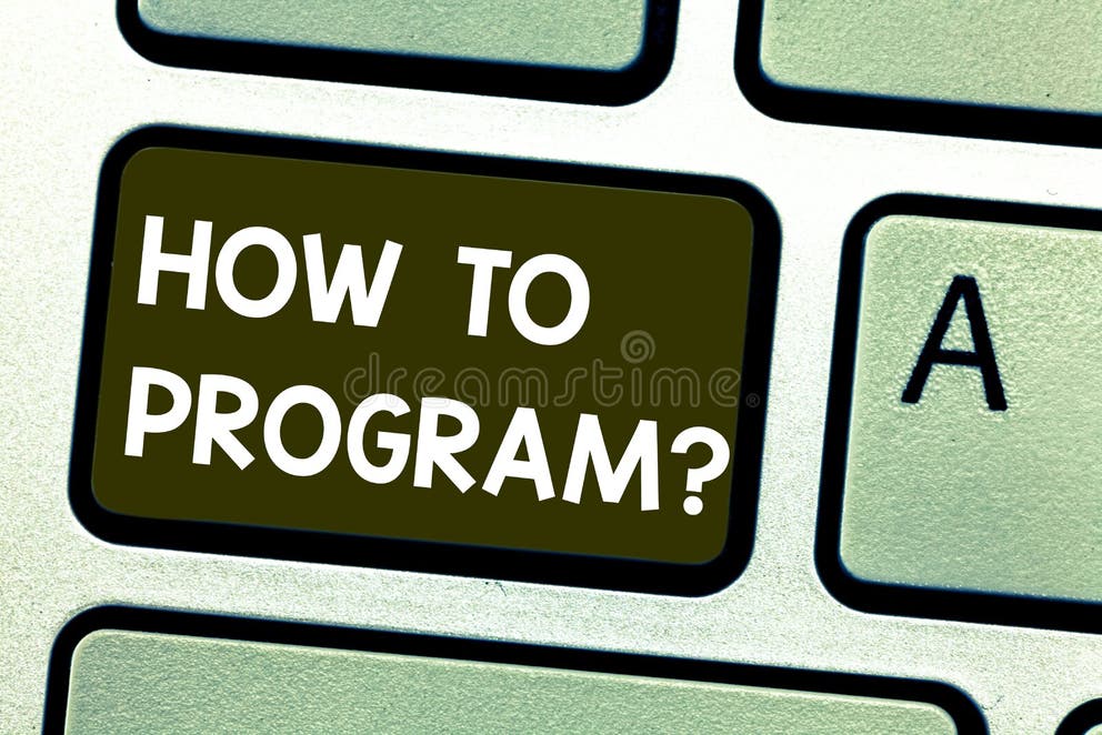 Handwriting Text Writing How To Program. Concept Meaning Instruction for Computer Programming ...