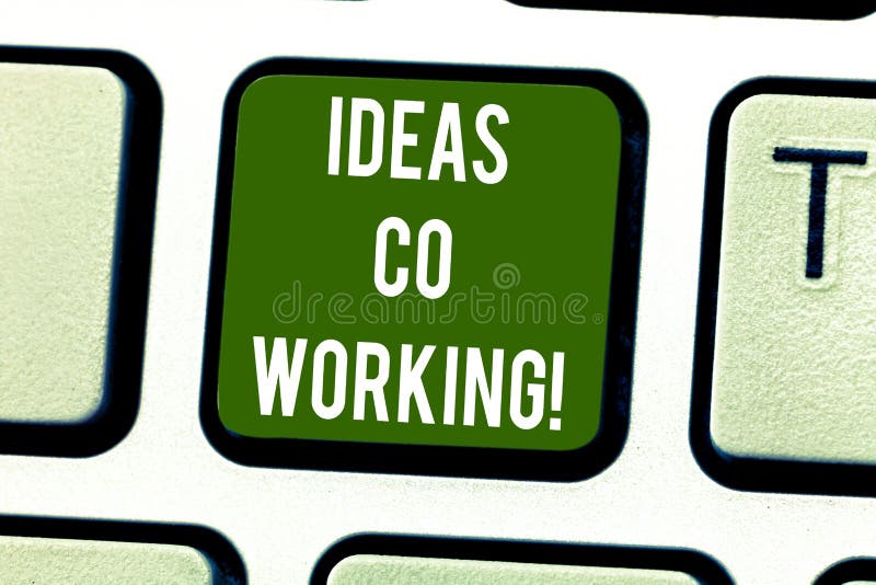 Handwriting Text Writing Ideas Co Working. Concept Meaning Use of ...