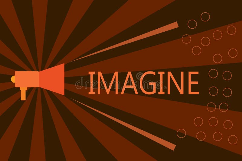 Handwriting Text Writing Imagine. Concept Meaning Form Mental Image or ...